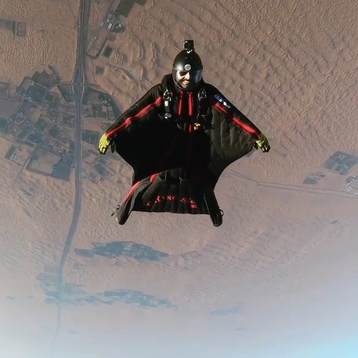 Man Performs Back Flying in Wingsuit | Jukin Licensing