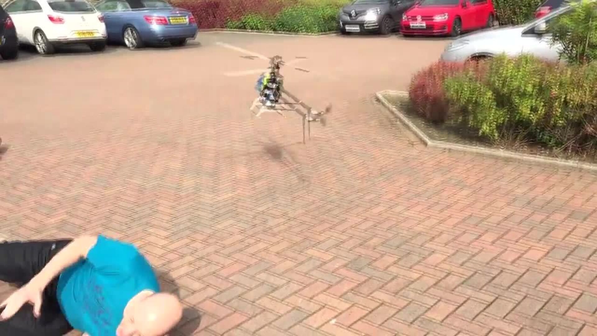 Hoverboard Fail Whilst Flying Helicopter | Jukin Licensing