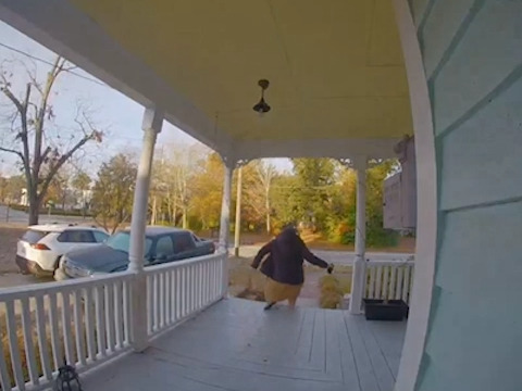 Woman Falls Off Stairs After Slipping on Porch | Jukin Licensing