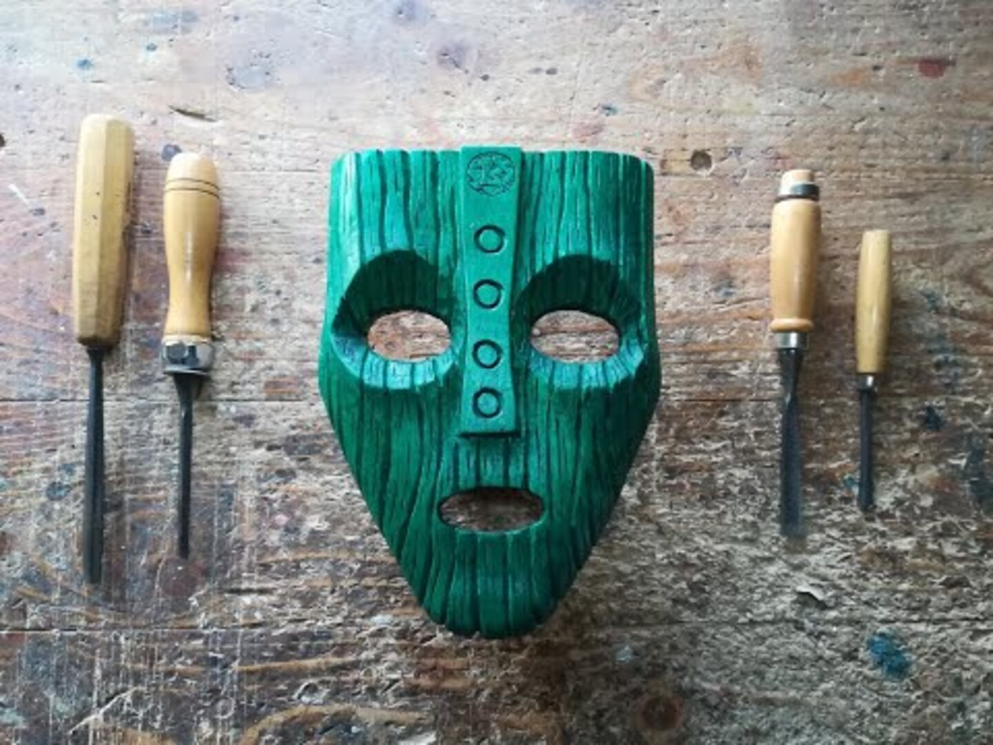 Woodcarving Artist Forges Wooden Face Mask Out of Walnut Wood | Jukin ...
