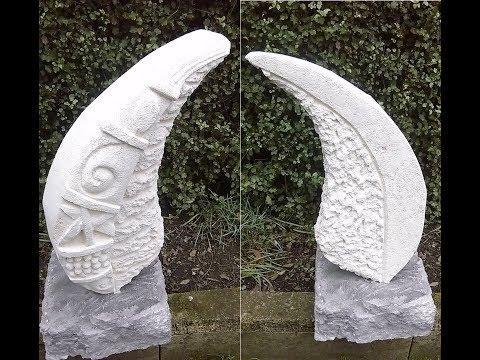Artist Carves Abstract Leaf Sculpture out of Limestone | Jukin Licensing