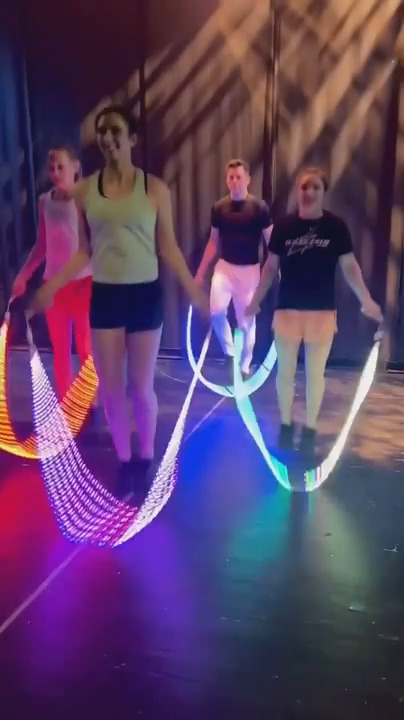 Group of People With LED Jump Ropes Perform in Sync | Jukin Licensing