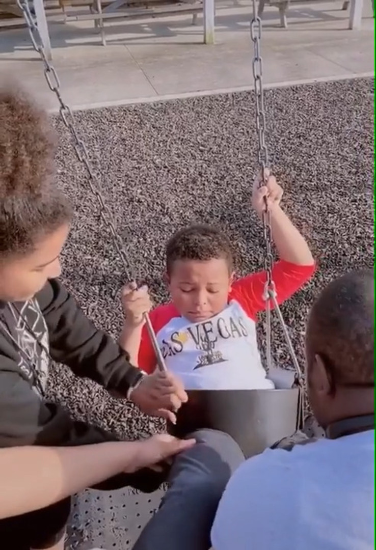 Boy Gets Stuck in Baby Swing | Jukin Licensing