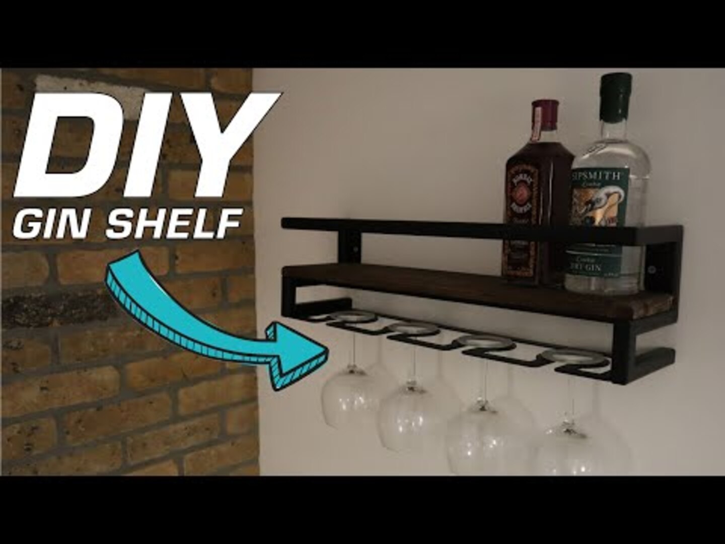 Guy Builds a Custom Gin Shelf for Home Bar | Jukin Licensing