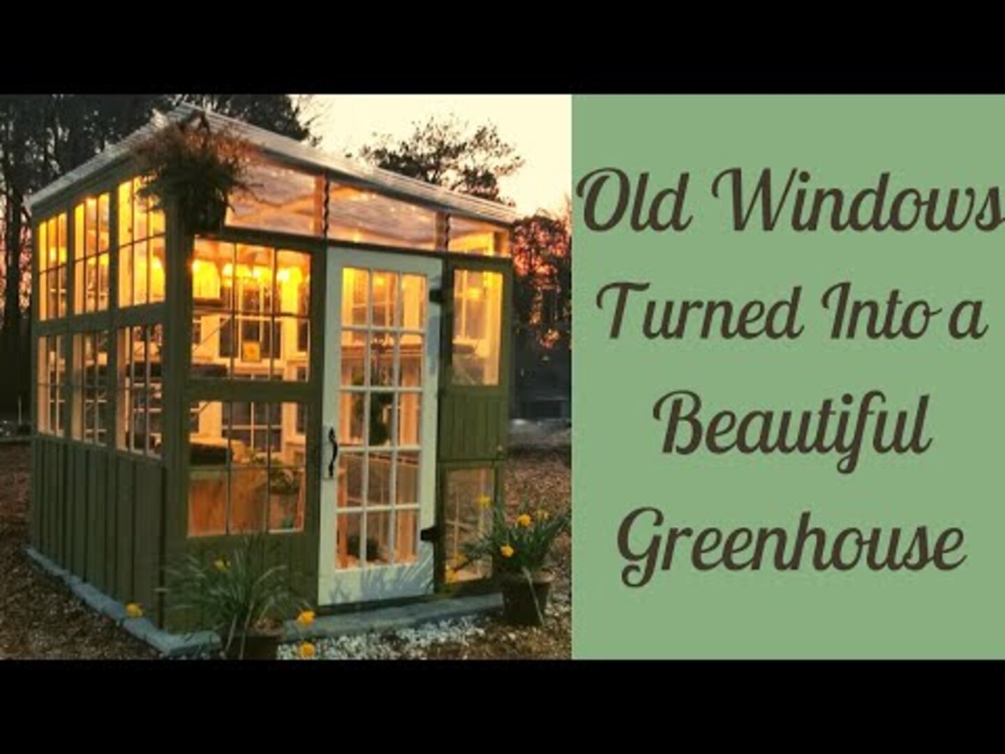 Guy Makes DIY Greenhouse by Recycling Old Windows Stack | Jukin Licensing