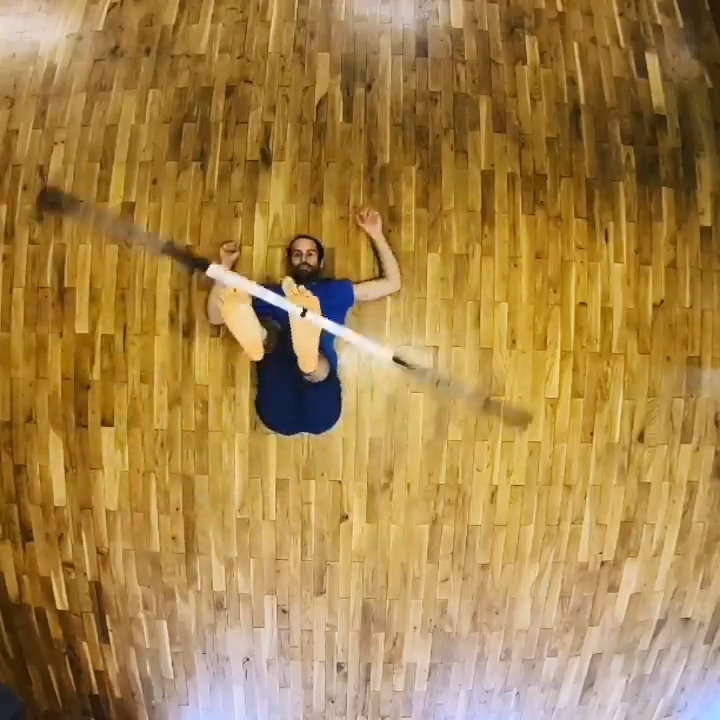 Circus Artist Perfoms Foot Juggling With Bo Staff | Jukin Licensing