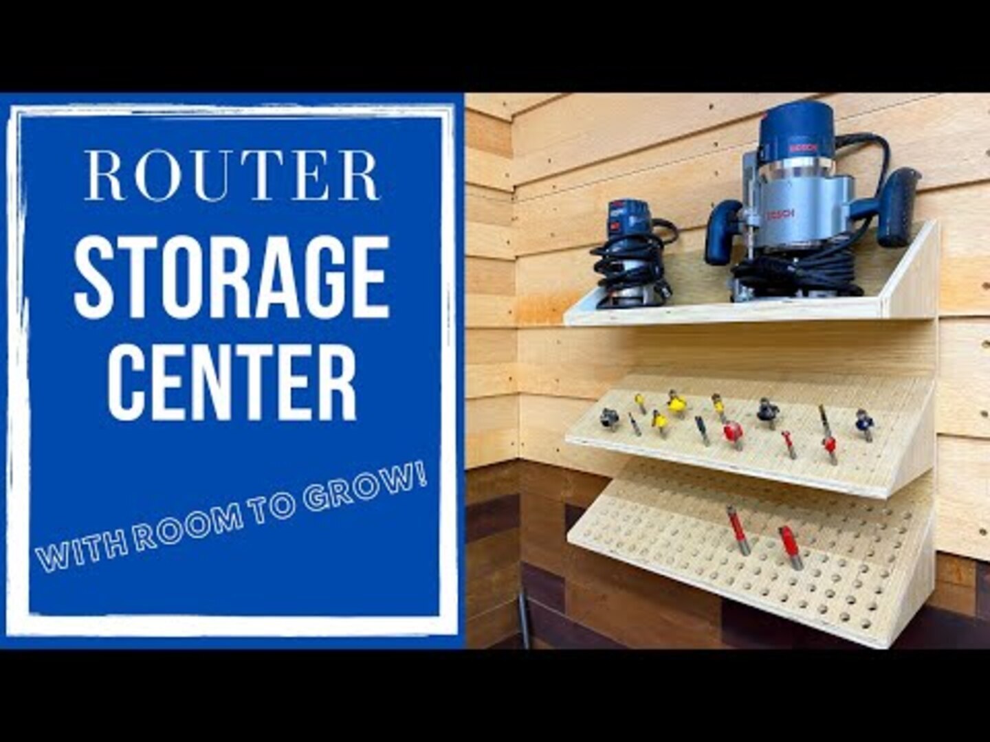 Woodworker Builds DIY Router And Router Bit Storage Rack For French ...