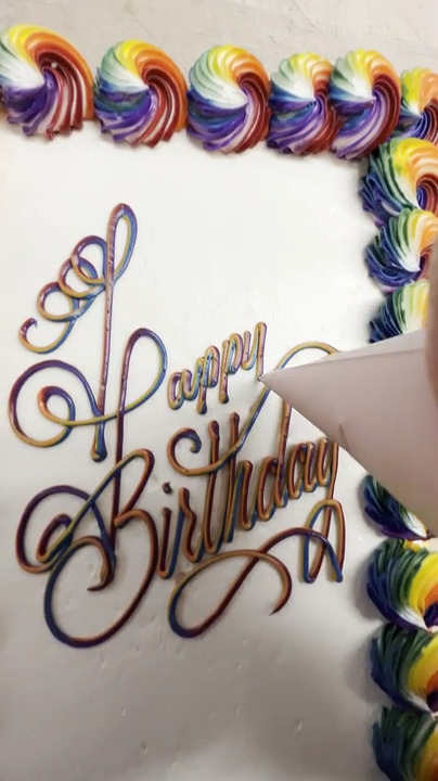 How To Pipe Cake With Birthday Wishes | Jukin Licensing