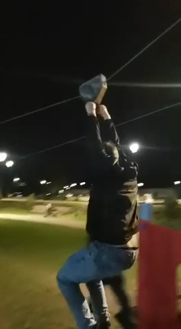 Drunk Guy Hilariously Falls on Butt While Sliding Down a Rope | Jukin ...