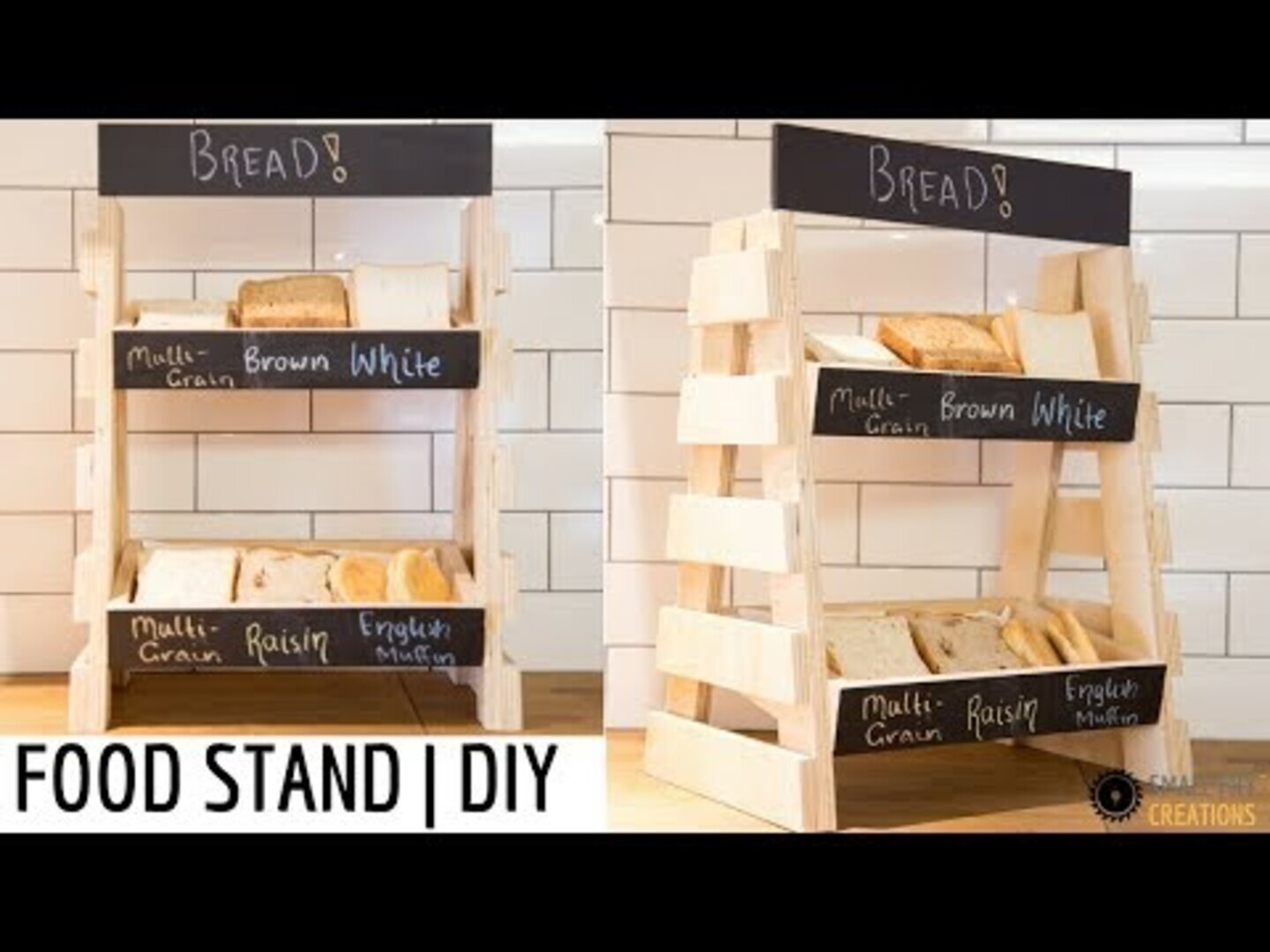 Woman Shows How To Make a Food Display Stand Using Only One Sheet of ...