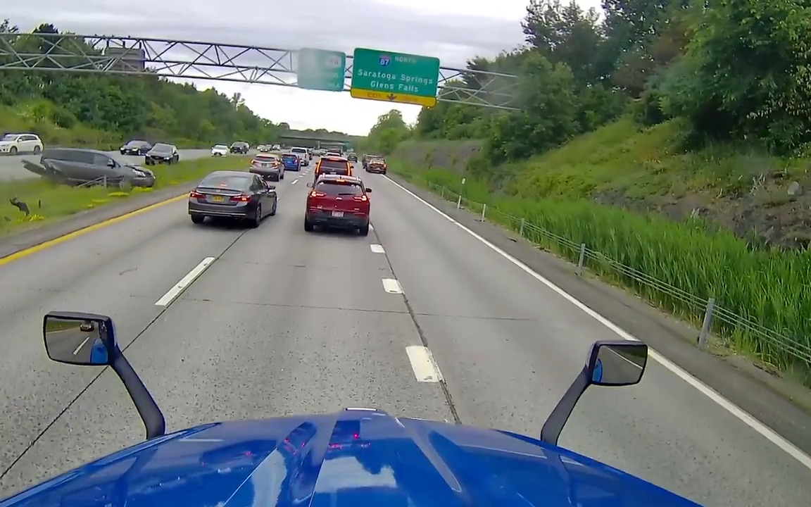 Small Car Collides With Huge Car and Pushes it on Opposite Road | Jukin ...