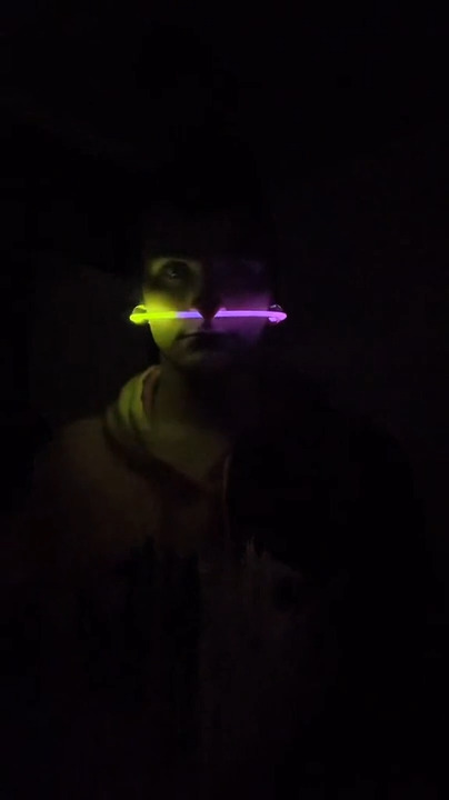 Guy Lights up Septum Piercing With Glowsticks | Jukin Licensing