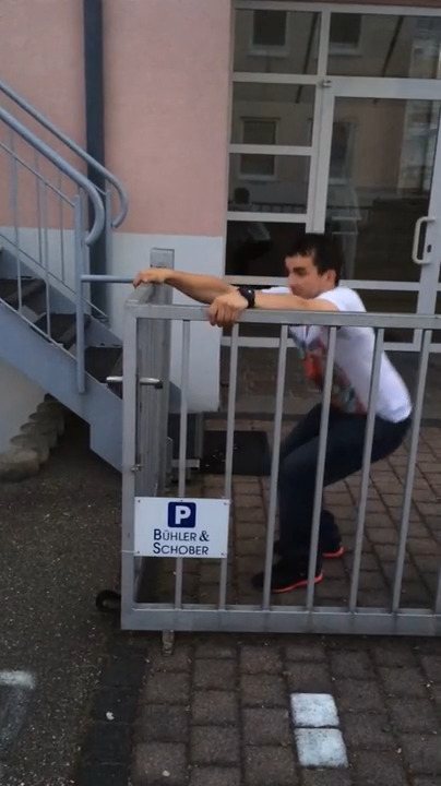 Guy Falls Miserably While Jumping Over Railing | Jukin Licensing