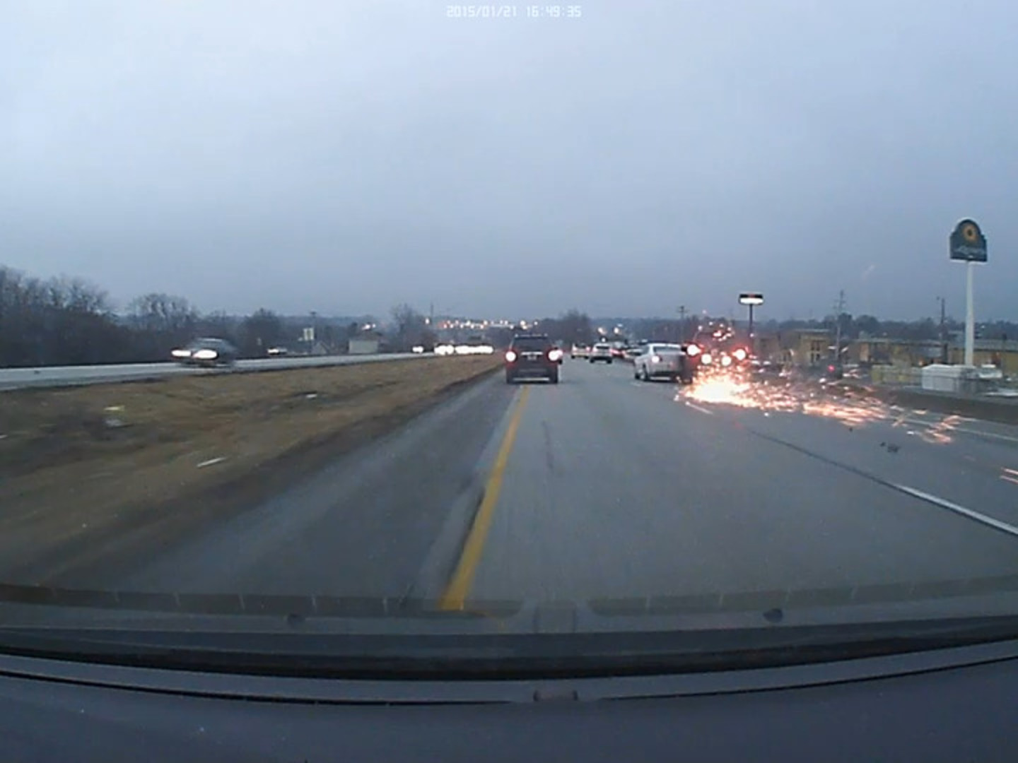 Multiple Vehicle Accident on Highway | Jukin Licensing