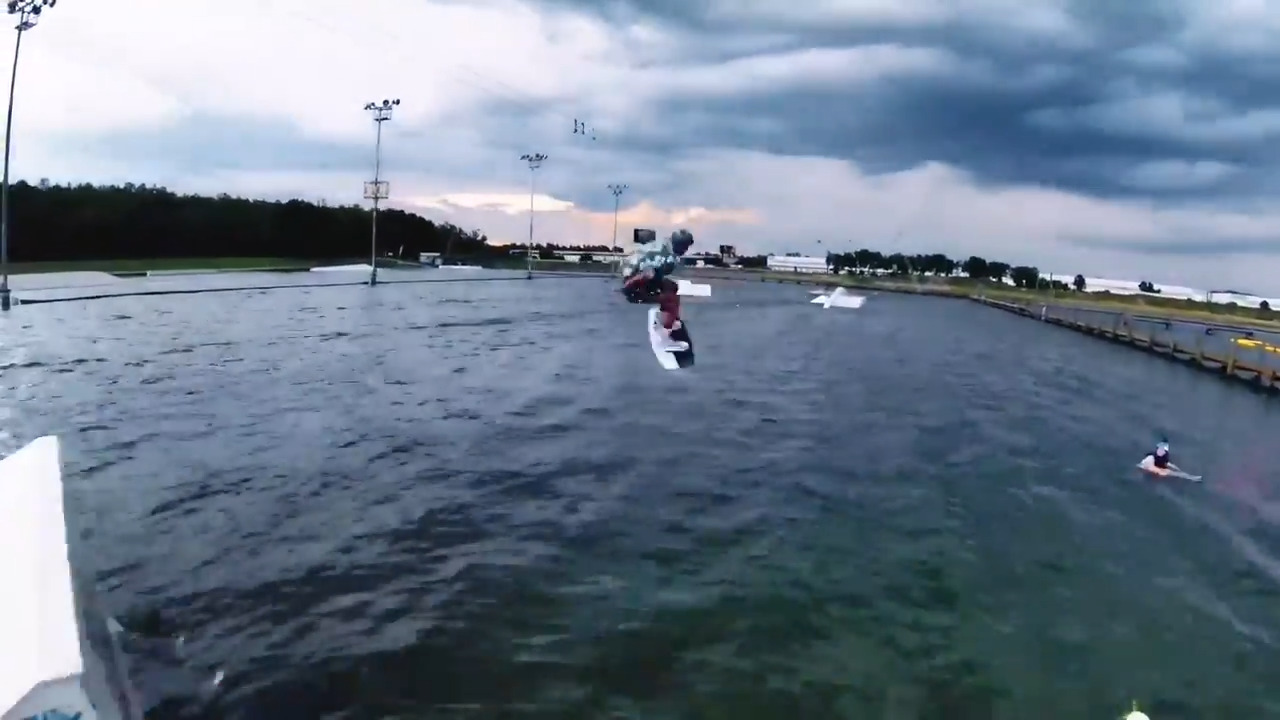 Guy Performs Impressive Wakeboard Tricks at Water Park | Jukin Licensing