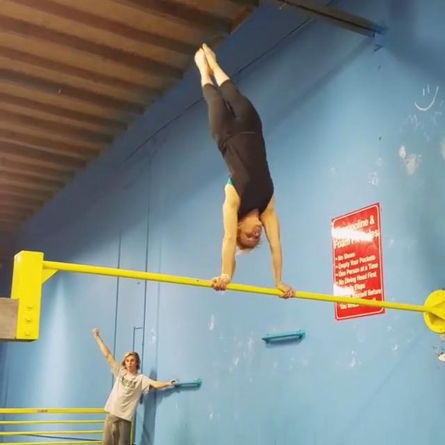 Girl Rapidly Spins on High Bar | Jukin Licensing