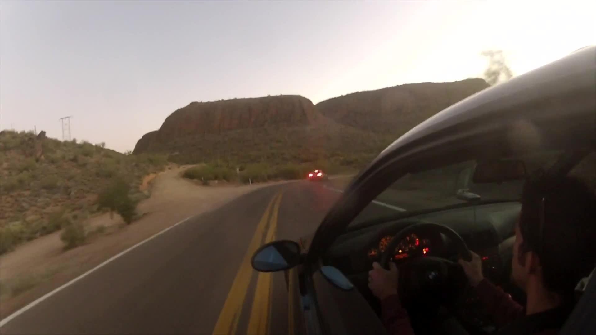 BMW M3 Car Drives Off Cliff | Jukin Licensing
