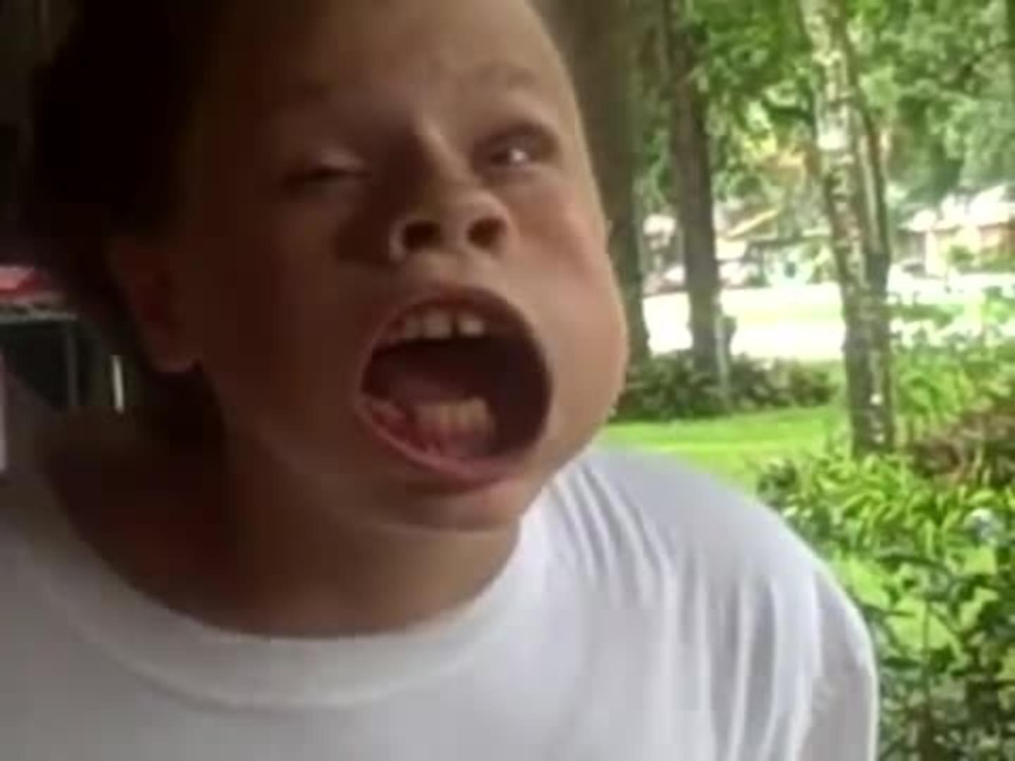 Leaf Blower Blows in Kid's Face | Jukin Licensing