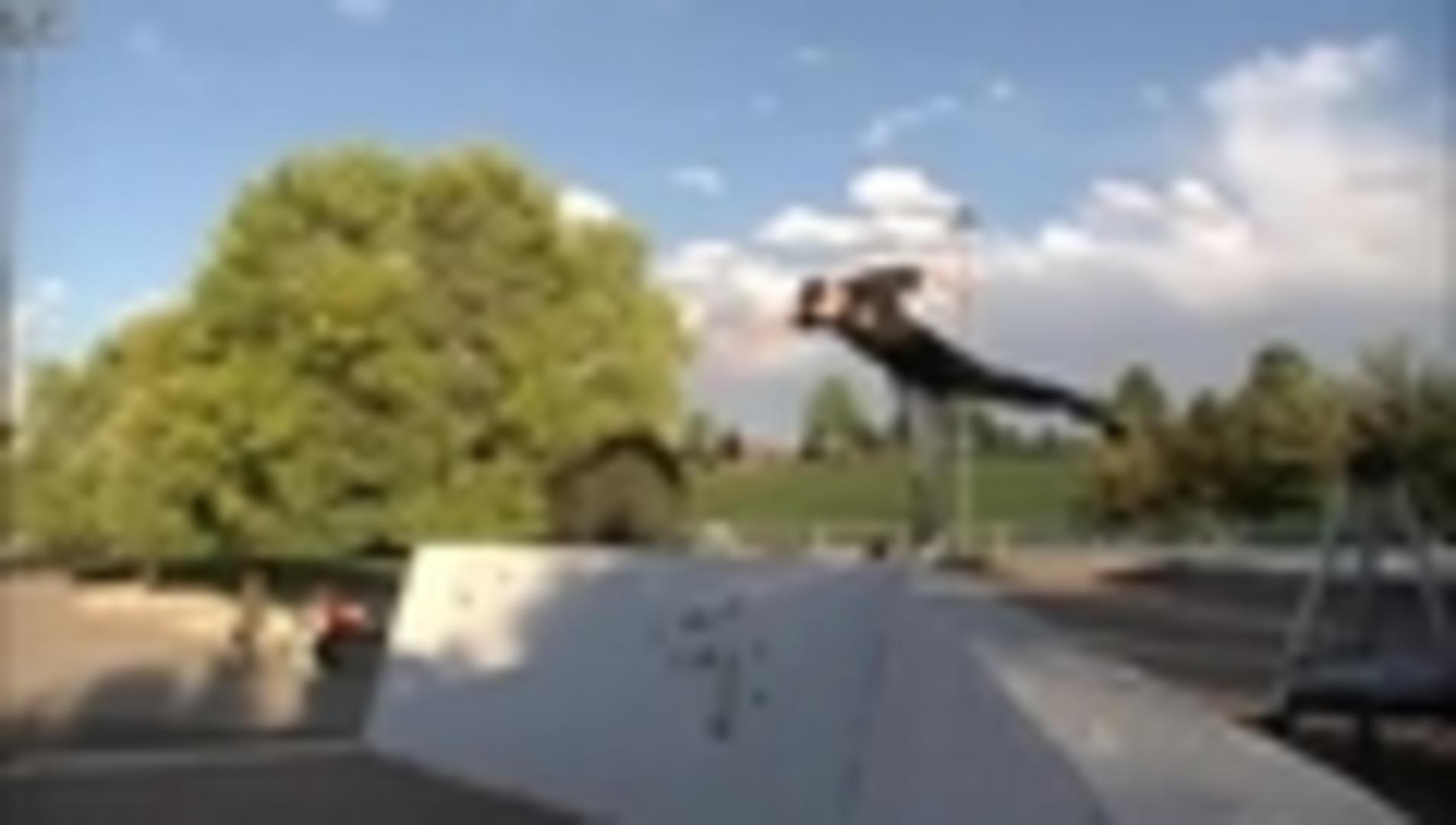 Double Side Flip off Ledge Ends Badly | Jukin Licensing