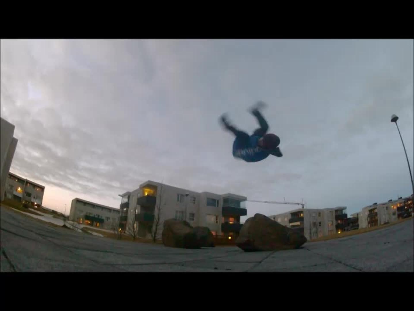 Parkour Kid Side Flips off Rock | Jukin Licensing