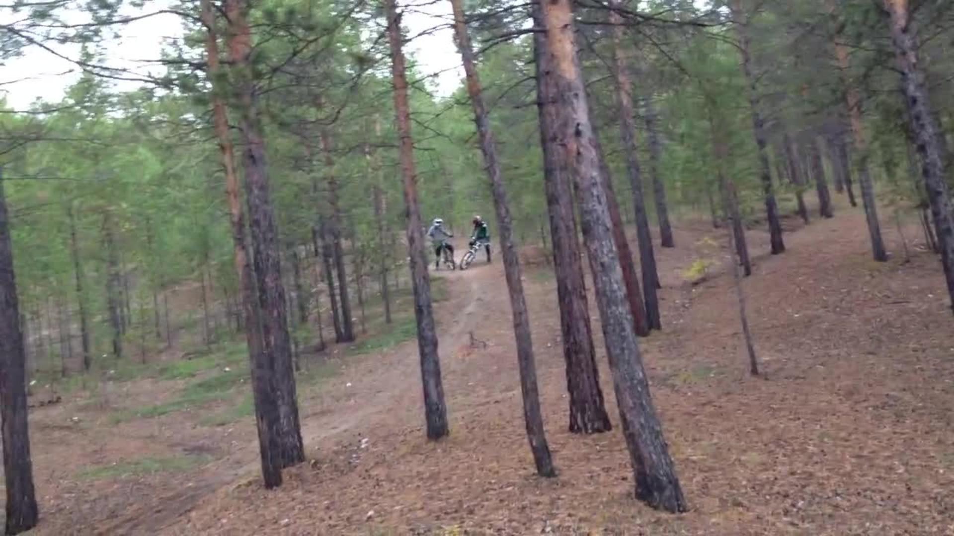 Mountain Bike Ride In Forest Ramp Fail | Jukin Licensing