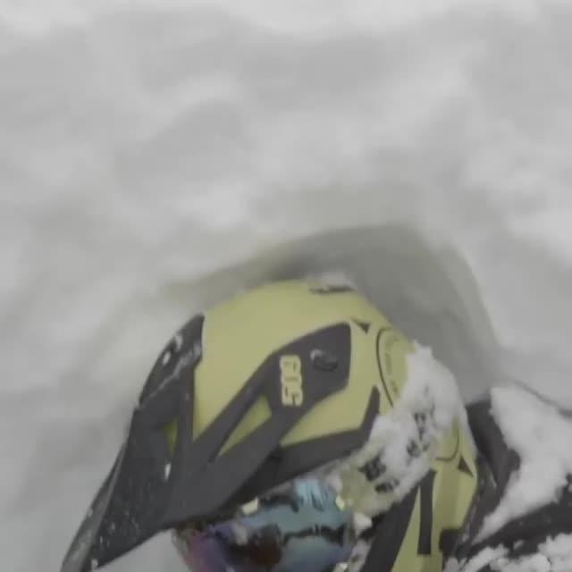 Guy Riding Snowmobile Gets Stuck in Thick Layer of Snow | Jukin Licensing