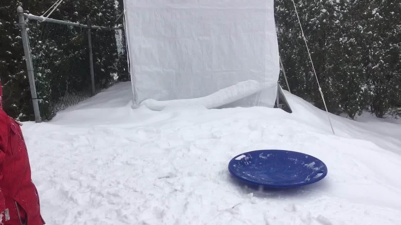 Kid Attempts to Slide in the Snow and Slips | Jukin Licensing