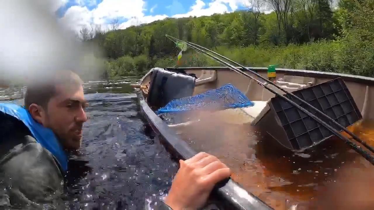 Men in Boat Fall Into Water While Trying To Catch A Big Fish | Jukin ...