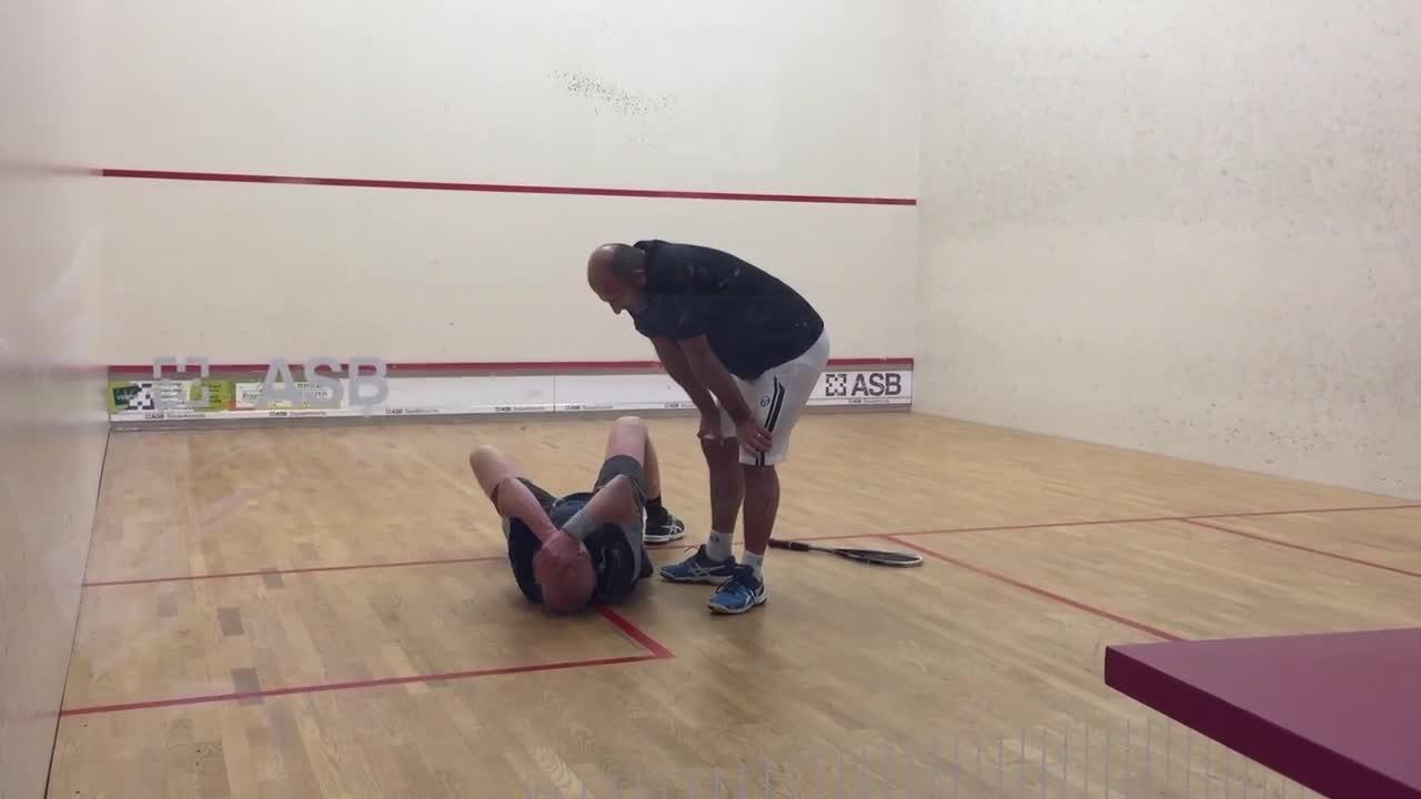 Guy Accidentally Hits Friend During Squash Game | Jukin Licensing
