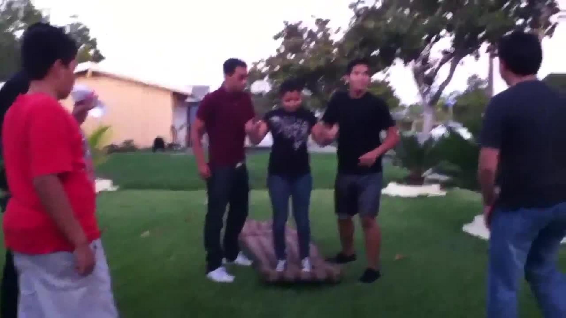 Girl Gets Assisted Into Backflip Fail | Jukin Licensing