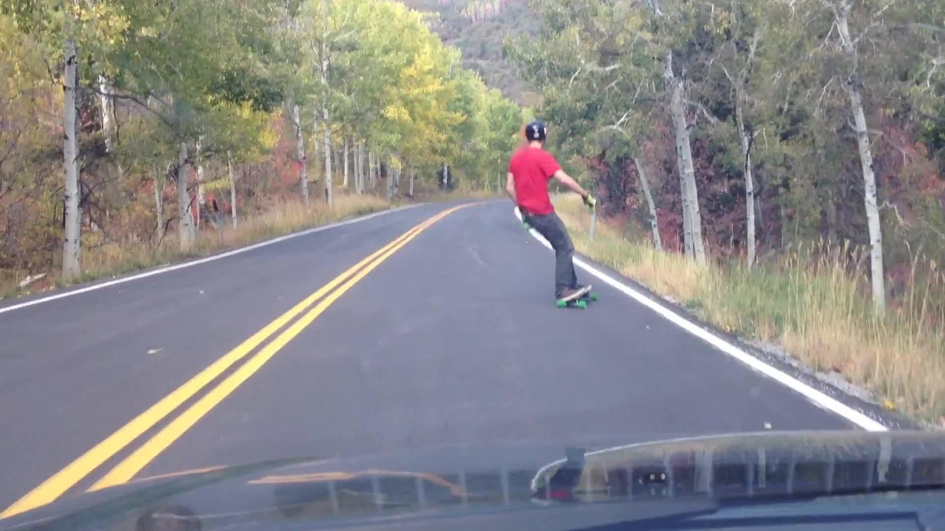 Red Shirt Guy's Funny Downhill Longboard Fail | Jukin Licensing