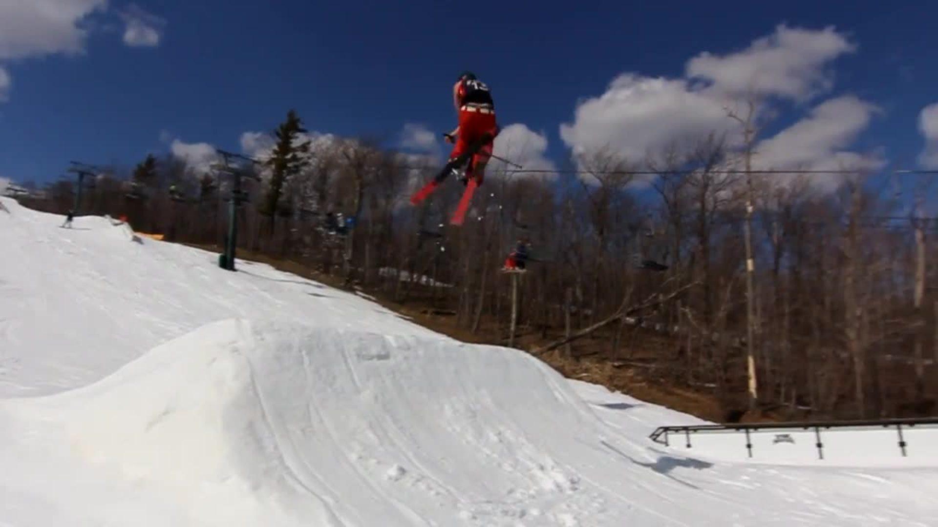Ski Snow Ramp 360 Faceplant | Jukin Licensing