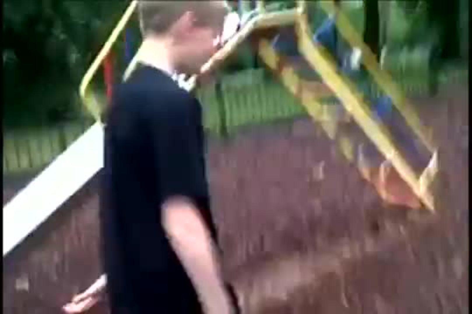 Kid Goes down Slide Backwards and Faceplants | Jukin Licensing