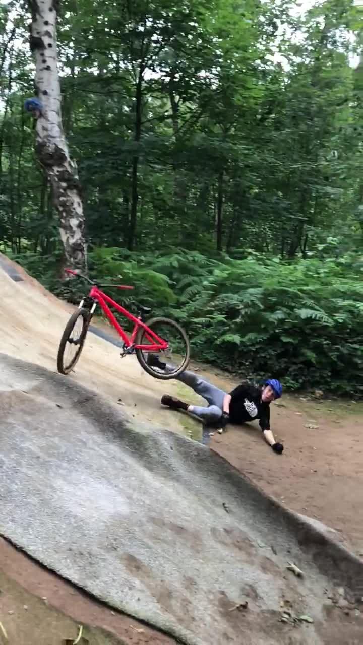 Guy Riding Bike Fails While Jumping Between Ramps | Jukin Licensing