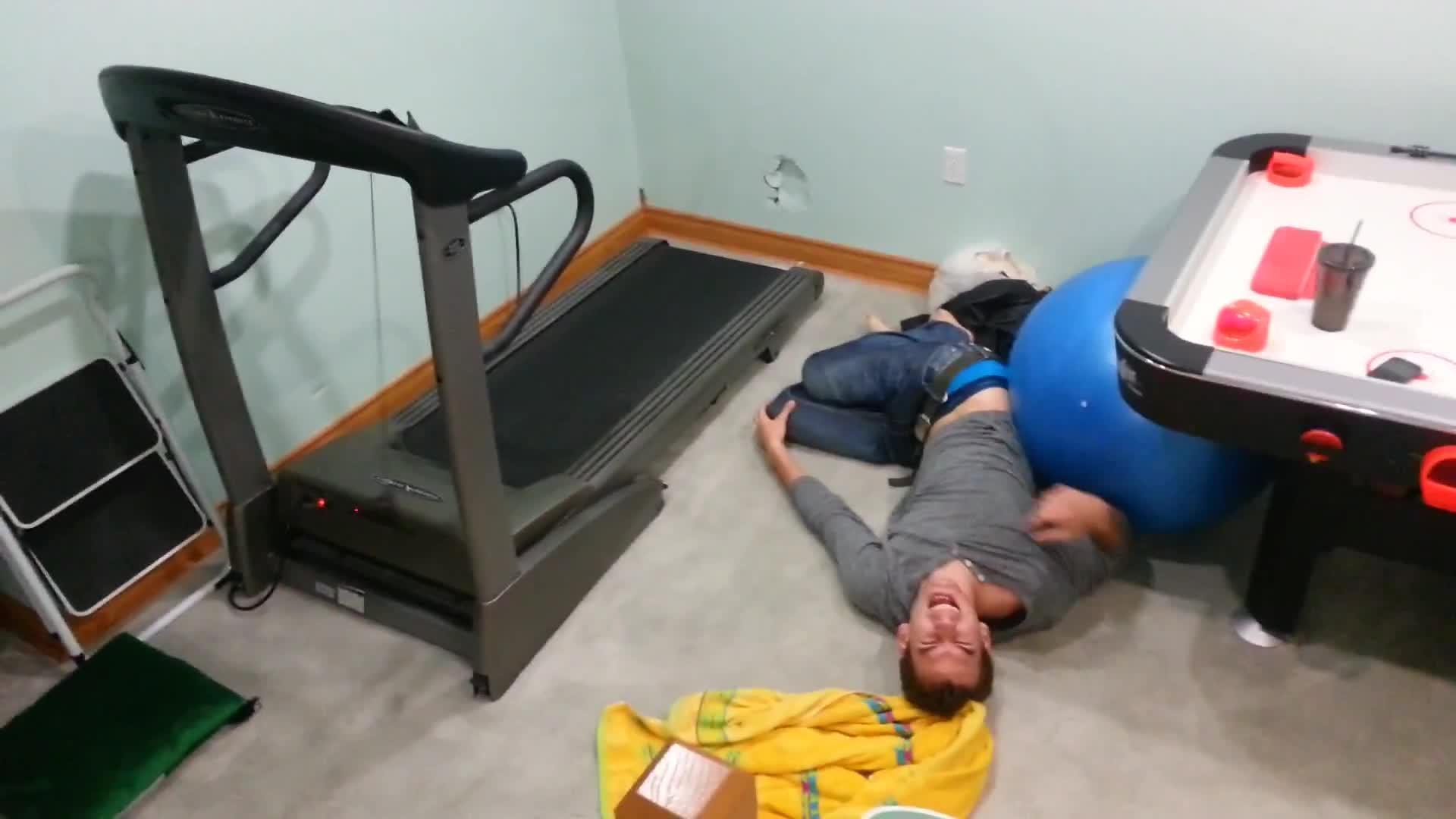 Drunk Friends On Running Treadmill Fall | Jukin Licensing