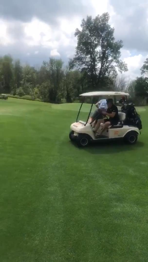 Guy Jumps Out of Speeding Golf Cart | Jukin Licensing