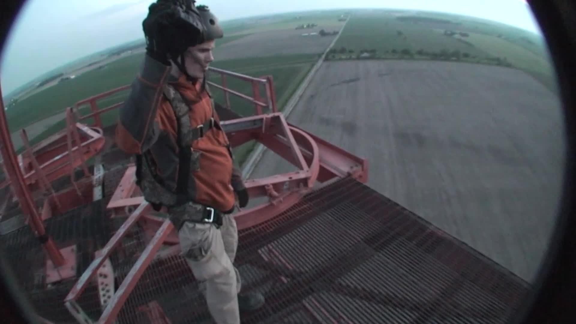 BASE Jump Off Tower to Farm Field | Jukin Licensing