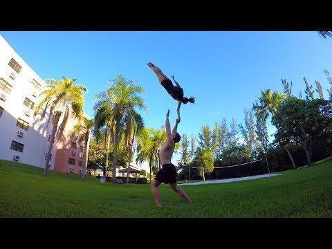 Duo Perform Hand to Hand Handstand Together | Jukin Licensing