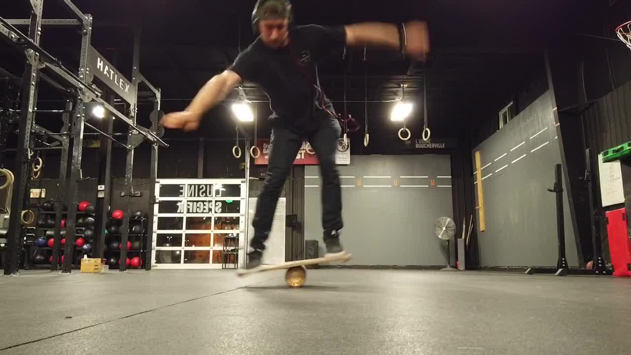 Guy Expertly Balances on Makeshift Balance Board | Jukin Licensing