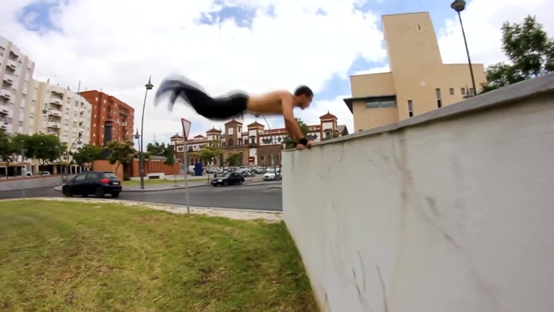 Parkour Guy Does Backflip Off Wall, Gets Nose Bleed | Jukin Licensing