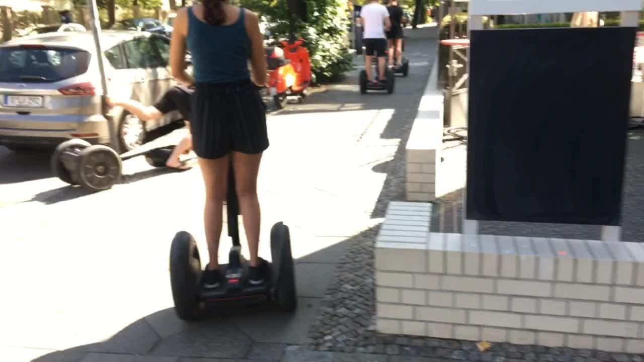 Guy on Segway Crashes Into Lamp Post | Jukin Licensing