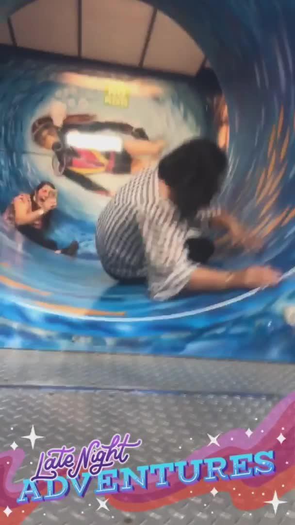 Woman Hilariously Tries to Crawl Inside Huge Hamster Wheel Ride | Jukin ...