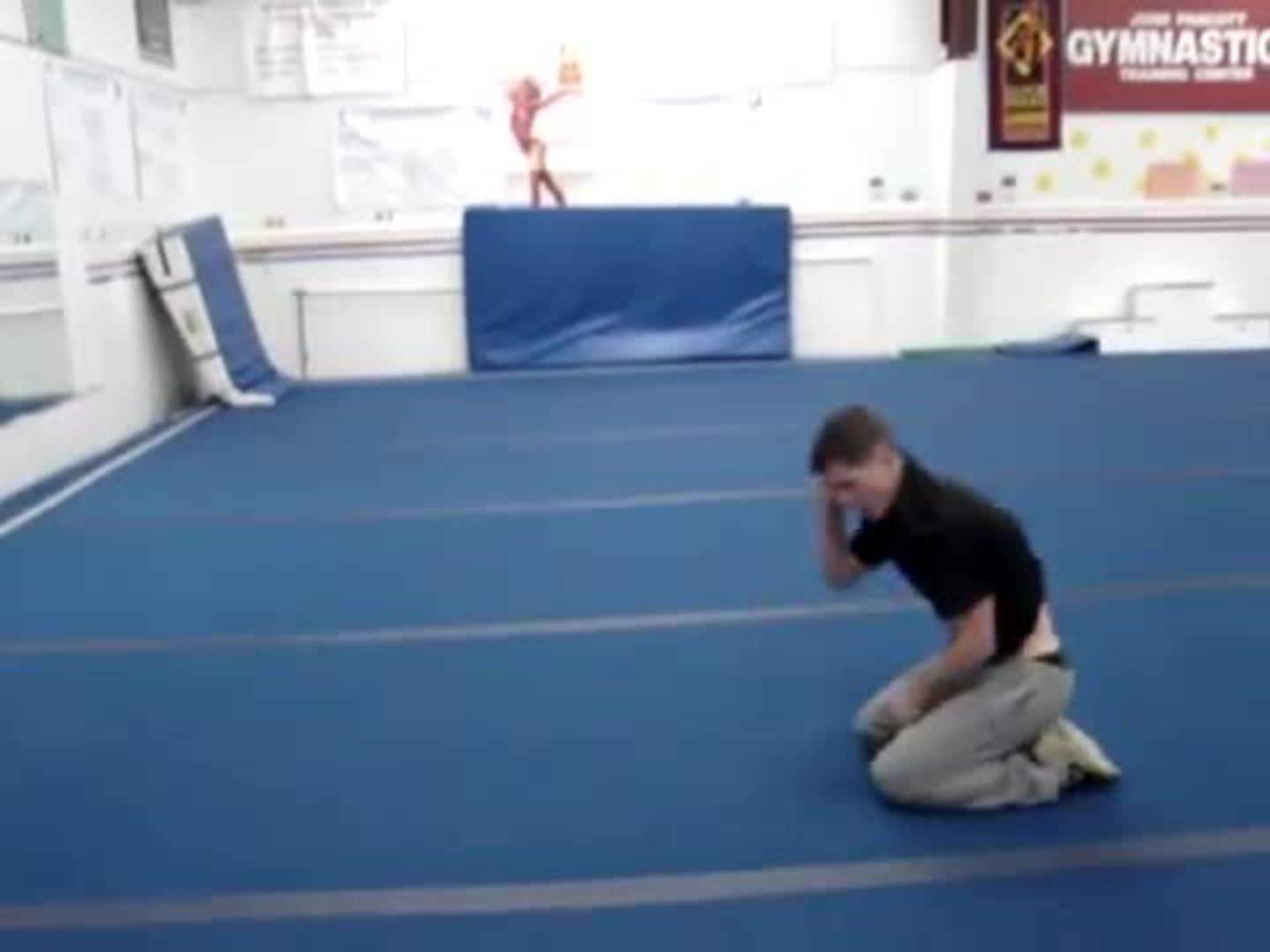 Backflip on Blue Gym Floor Fail | Jukin Licensing