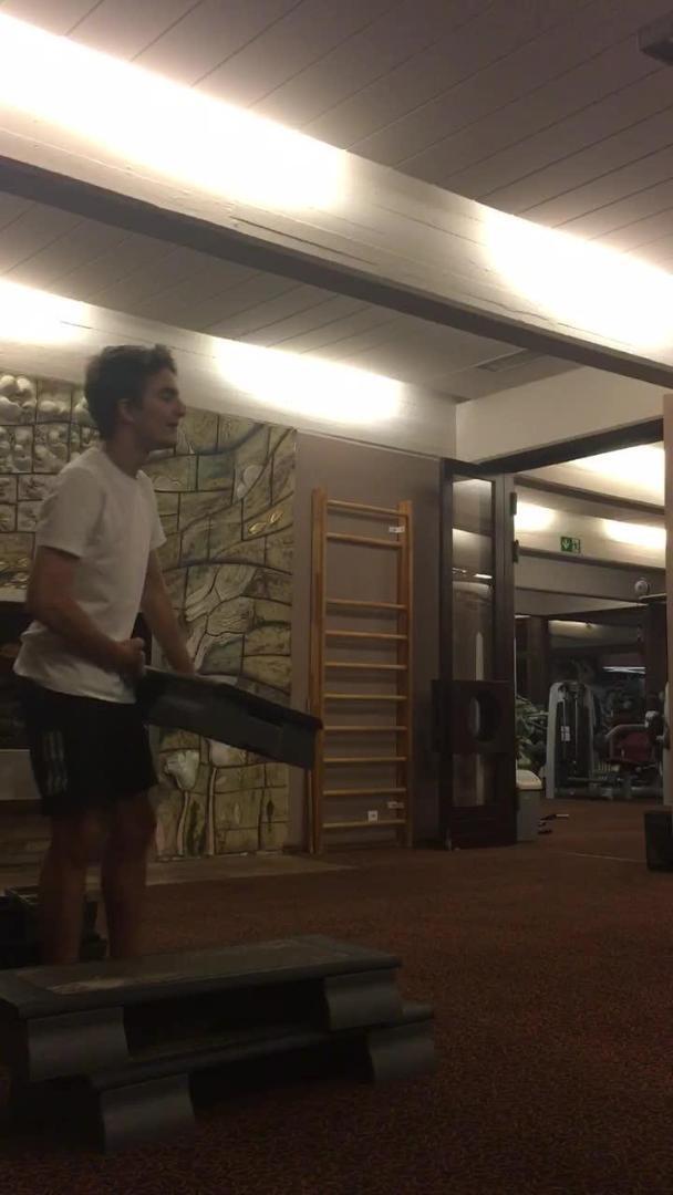 Guy Fails at Jumping Over Stack of Gym Steppers | Jukin Licensing