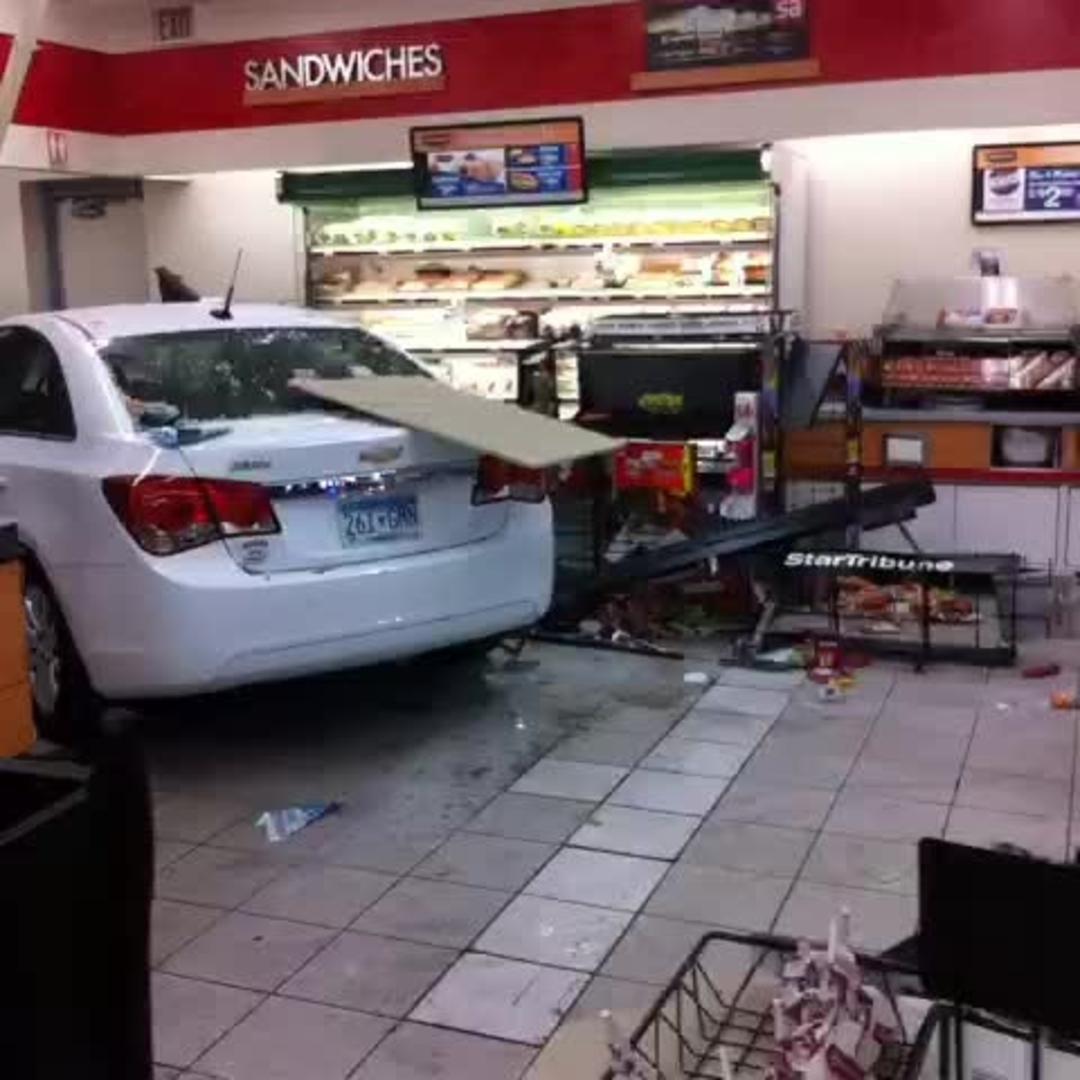 Aftermath of Car Crash Into Store | Jukin Licensing