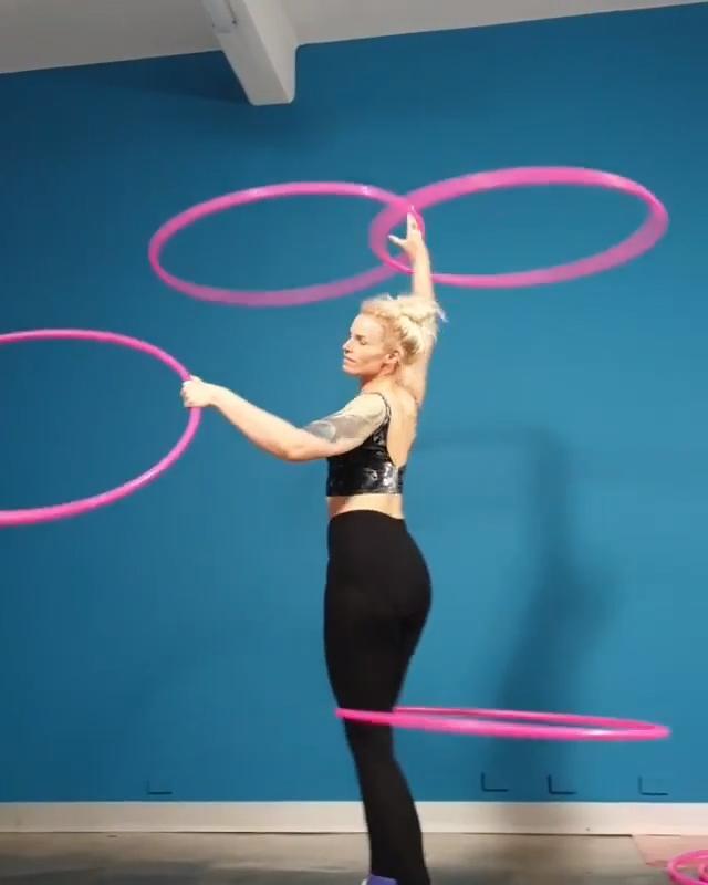 Woman Expertly Twists Multiple Hula Hoops on Her Hands and Legs | Jukin ...