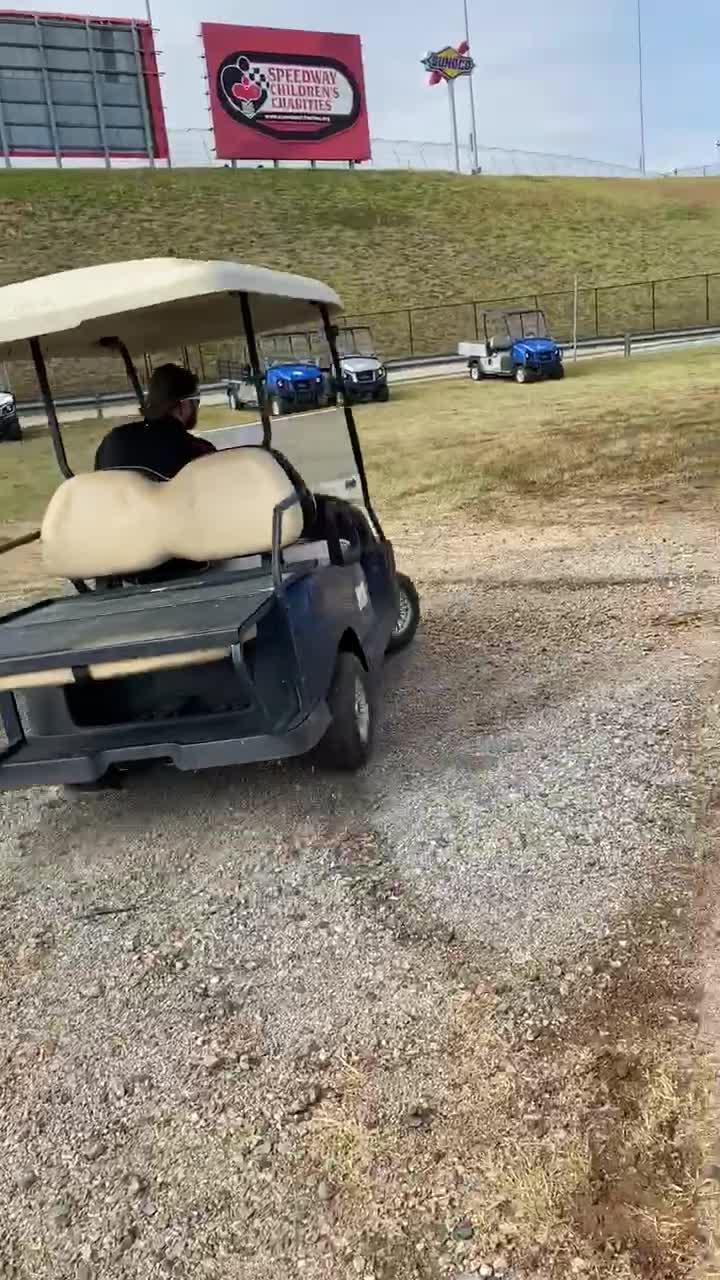 Guy Flips Over With Golf Cart While Driving it and Trying to do Stunt ...