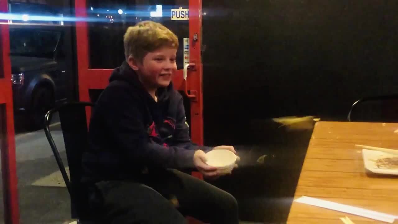 Kid Fails to Catch Food in Bowl | Jukin Licensing