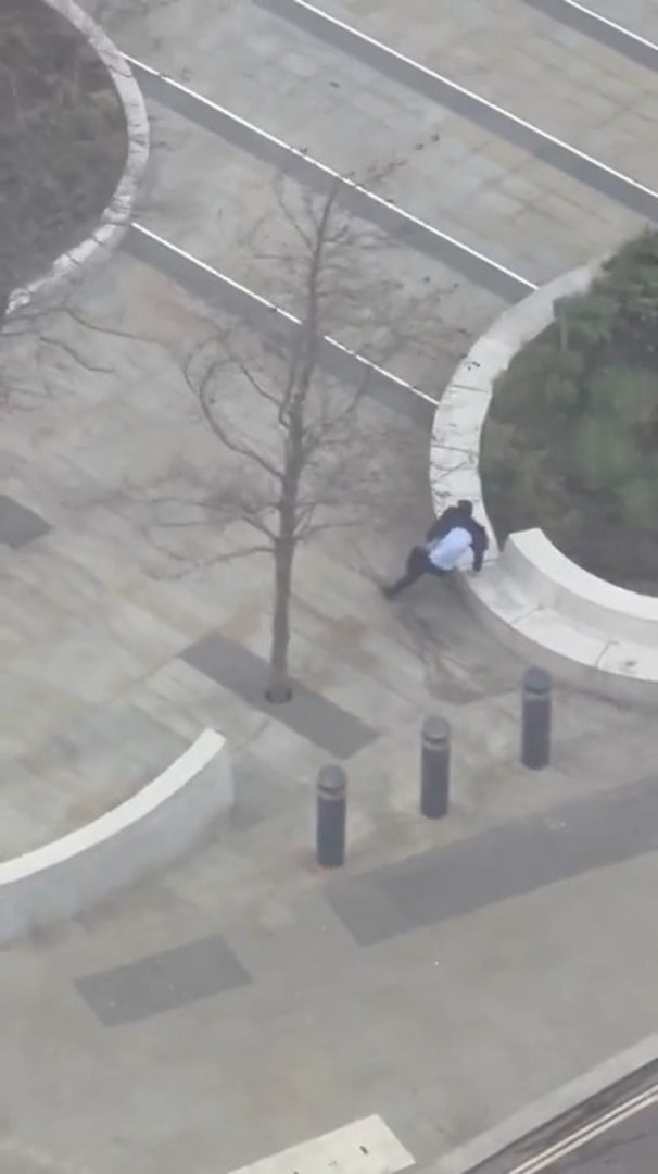 Man Gets Pushed Around by Powerful Wind During Storm | Jukin Licensing