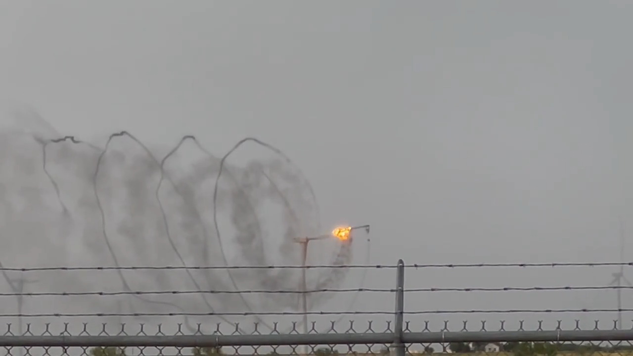 Wind Turbine Catches Fire After Getting Struck by Lightning in Texas ...